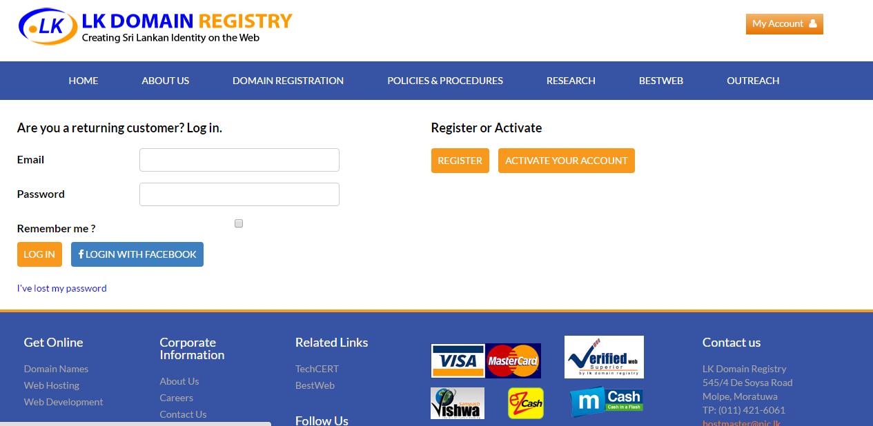 LK Domain Registry | Renew A Domain